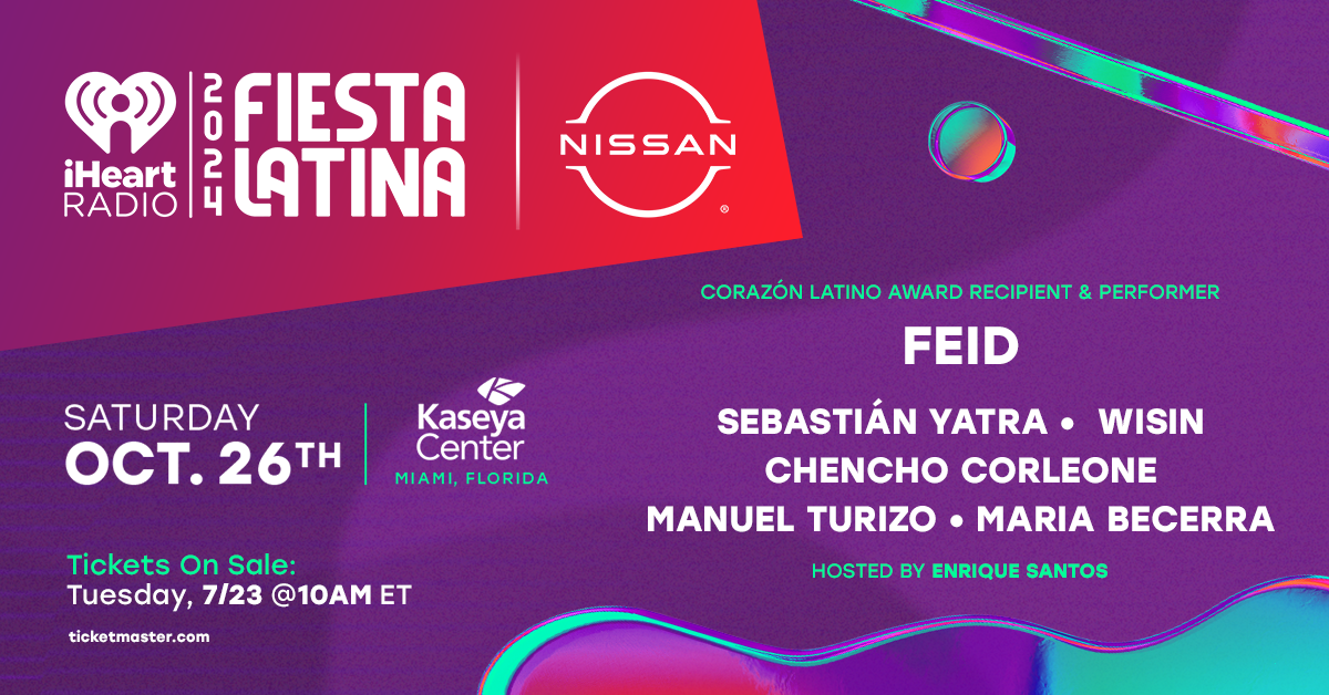 Feid, Sebastián Yatra, Wisin, Chencho Corleone, Manuel Turizo, Maria Becerra and More to Perform ...